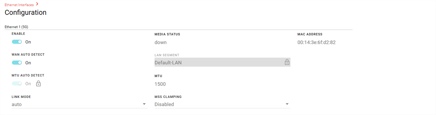 Configuring Ethernet Interfaces - XR80-5.1 - Sierra Wireless