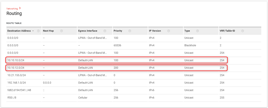 Configuring Static Routes - XR80-5.2 - Sierra Wireless